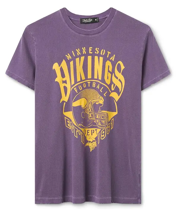 Junk Food Clothing Minnesota Vikings Gridiron Vintage Tee - Purple