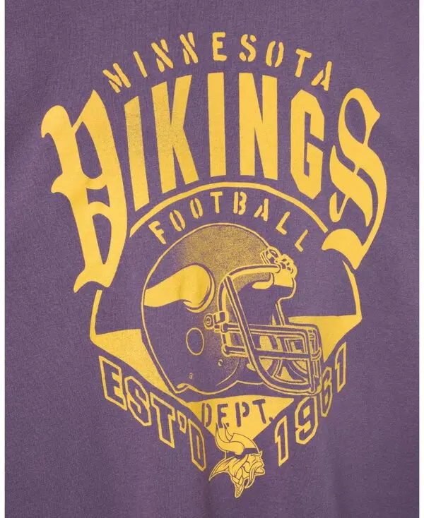 Junk Food Clothing Minnesota Vikings Gridiron Vintage Tee - Purple
