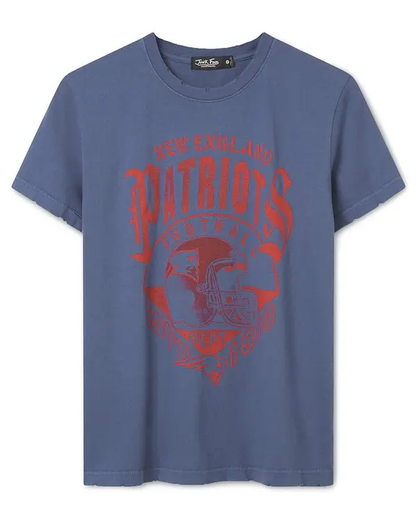 Junk Food Clothing New England Patriots Gridiron Vintage Tee - True Navy