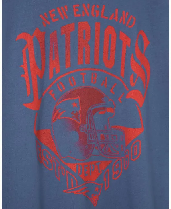 Junk Food Clothing New England Patriots Gridiron Vintage Tee - True Navy