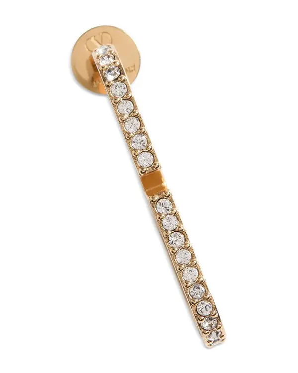 Valentino Garavani Crystal Logo Drop Earrings