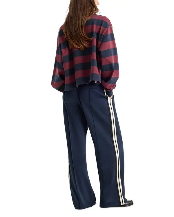 Good American The Track Pant Mid Rise Pull On Jeans