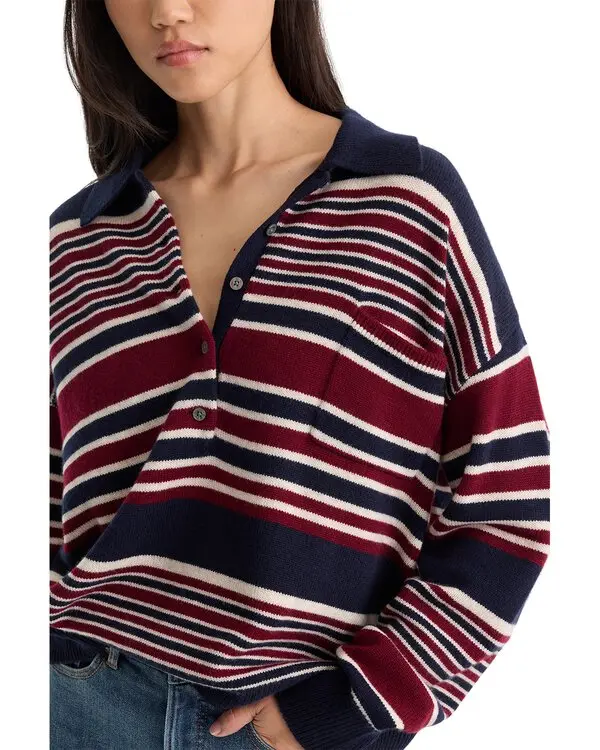 Good American The Oversized Rugby Sweater