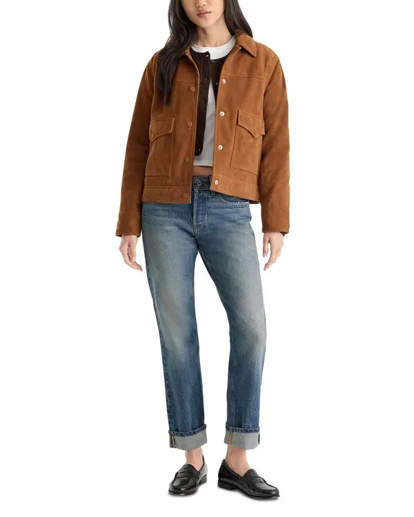 Good American Mid Rise Straight Ankle Jeans