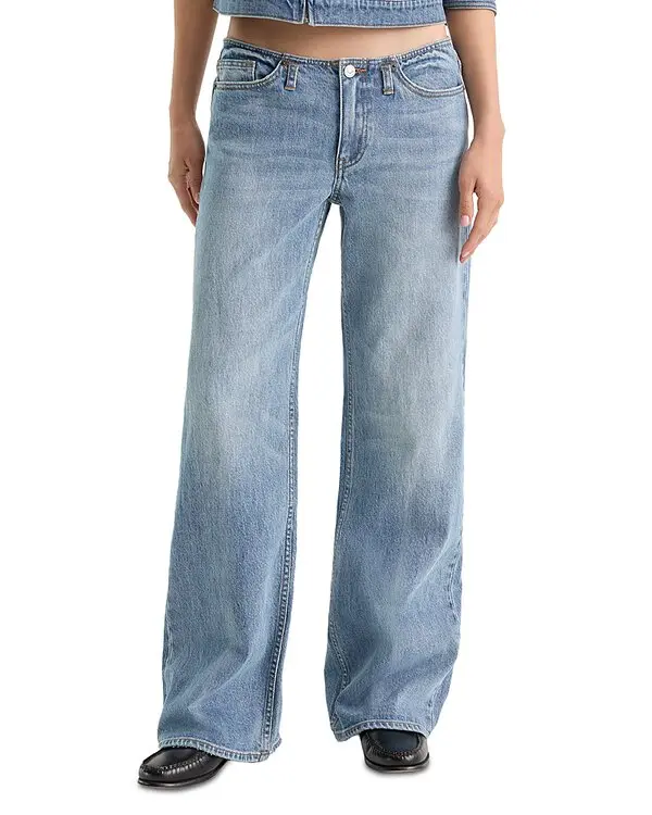 Good American Ghost Waist Low Rise Loose Jeans