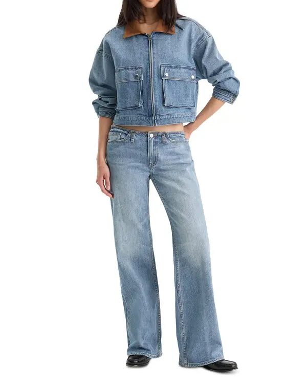 Good American Ghost Waist Low Rise Loose Jeans