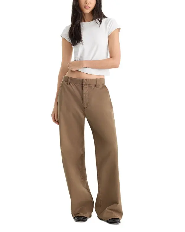 Good American Low Slung Baggy Trousers