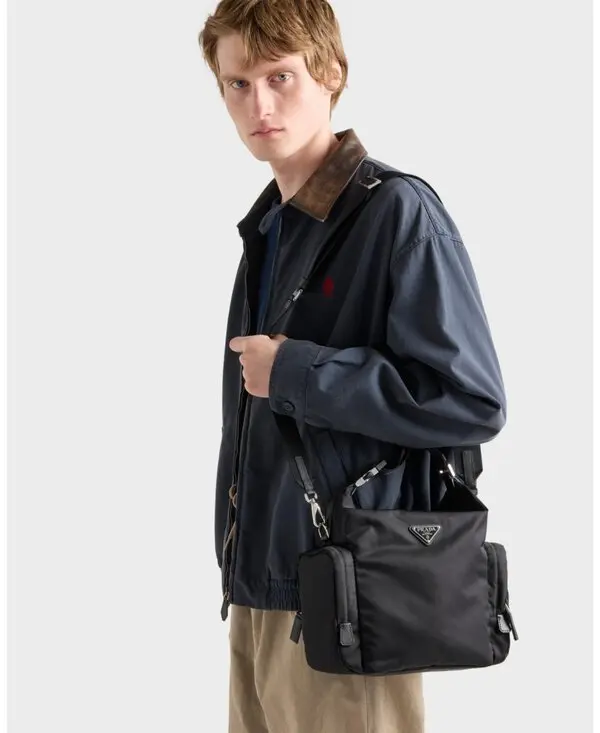 Prada Re-nylon And Saffiano Leather Shoulder Bag