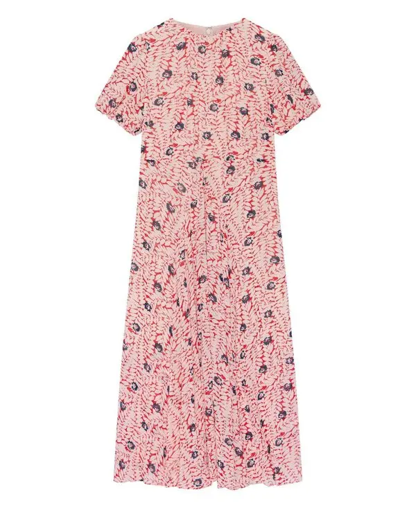 Mint Velvet Printed Puff Sleeve Maxi Dress
