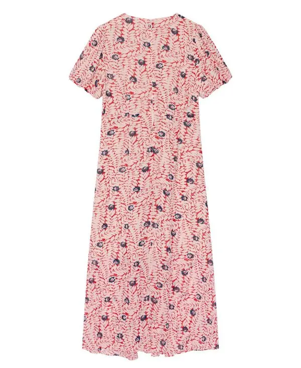 Mint Velvet Printed Puff Sleeve Maxi Dress