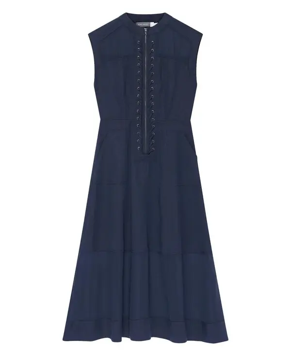 Mint Velvet Utility Zip Front Midi Dress