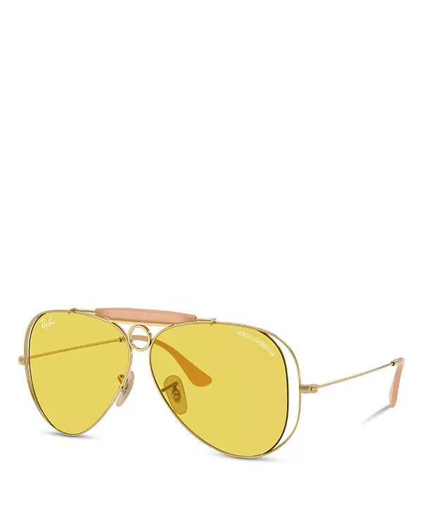 Ray-ban X Dolce & Gabbana Aviator Sunglasses - Arista/yellow
