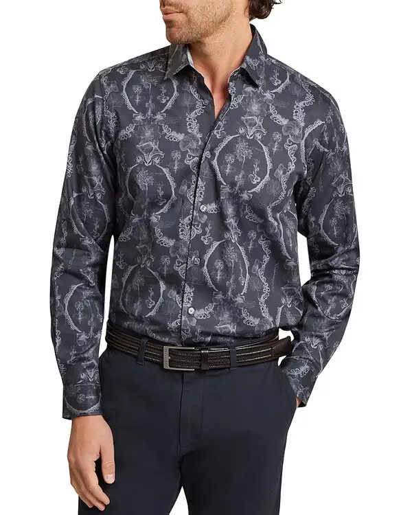 Ted Baker London Baddley Regular Fit Lace Pattern Shirt