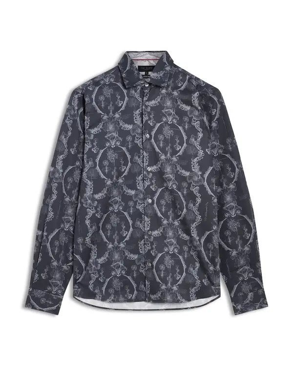 Ted Baker London Baddley Regular Fit Lace Pattern Shirt