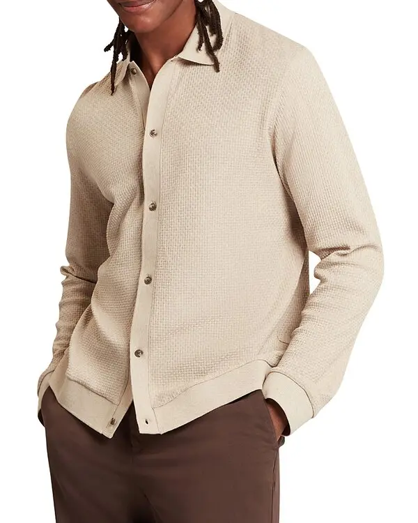 Ted Baker London Wilkes Regular Fit Long Sleeve Polo Shirt - Taupe
