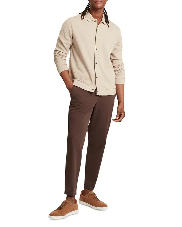 Ted Baker London Wilkes Regular Fit Long Sleeve Polo Shirt - Taupe