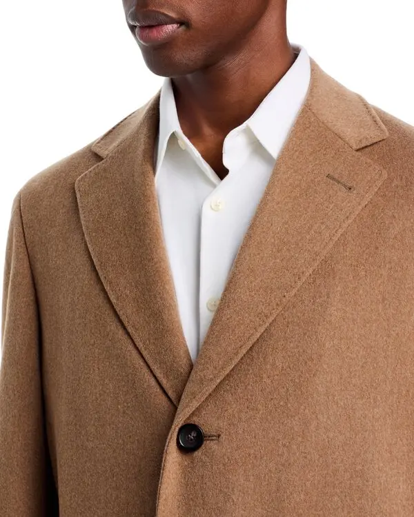 Canali Kei Quilted Interior Topcoat - Dark Beige