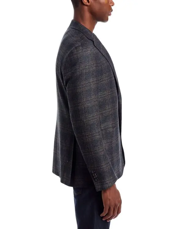 Canali Kei Tonal Plaid Trim Fit Sport Coat