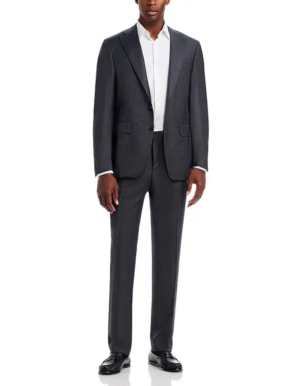 Canali Capri Impeccabile Super 130's Wool Ticweave Slim Fit Suit