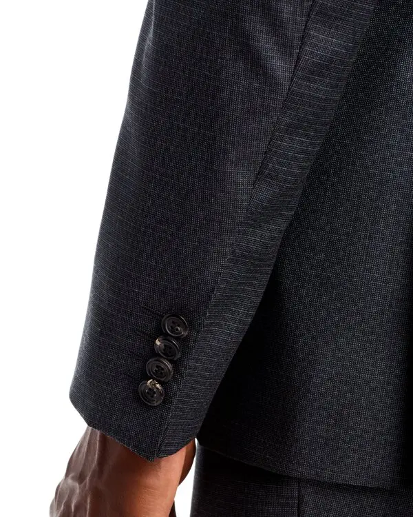 Canali Capri Impeccabile Super 130's Wool Ticweave Slim Fit Suit