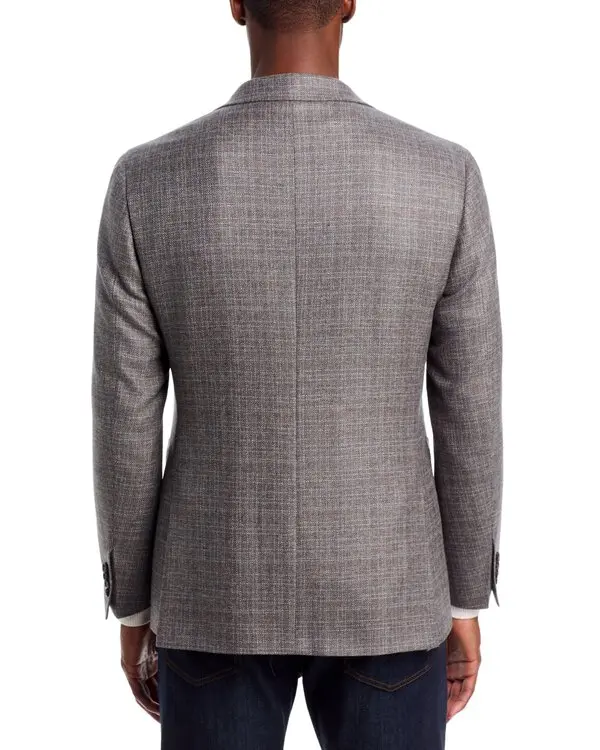 Canali Kei Textured Solid Trim Fit Sport Coat
