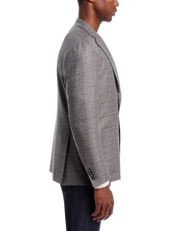 Canali Kei Textured Solid Trim Fit Sport Coat