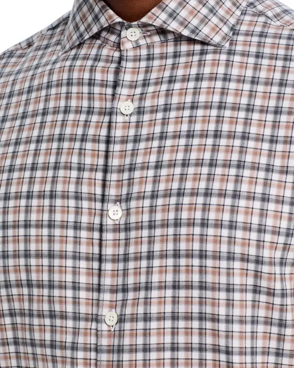 Canali Check Sport Shirt