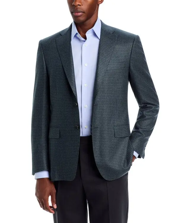 Canali Regular Fit Sport Coat With Tonal Houndstooth