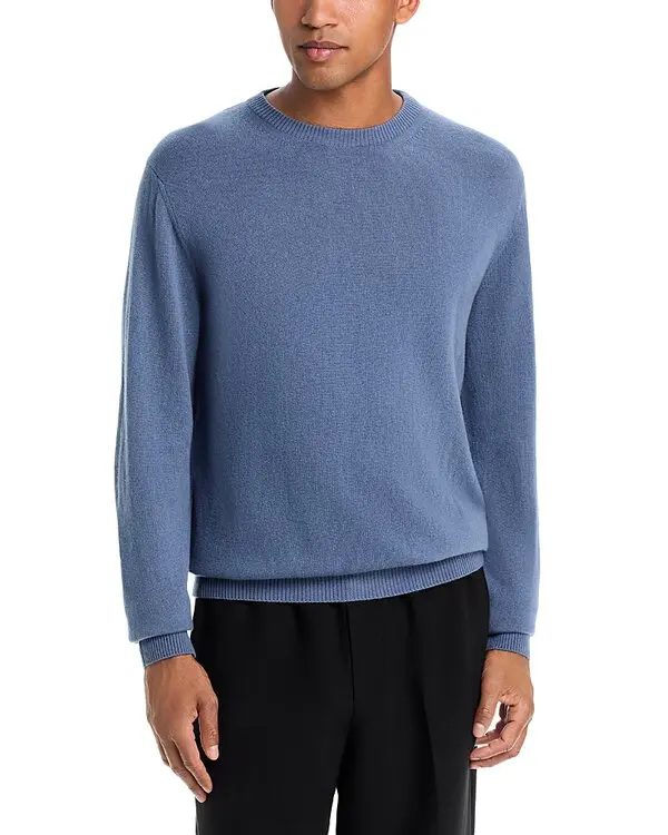 Canali Wool & Cashmere Crewneck Sweater - Blue
