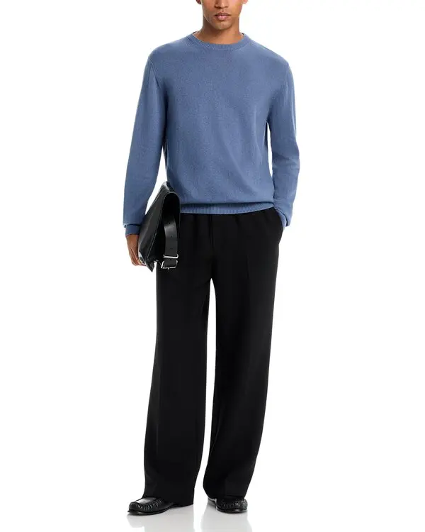 Canali Wool & Cashmere Crewneck Sweater - Blue