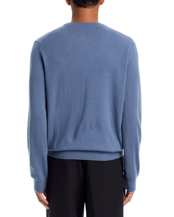 Canali Wool & Cashmere Crewneck Sweater - Blue