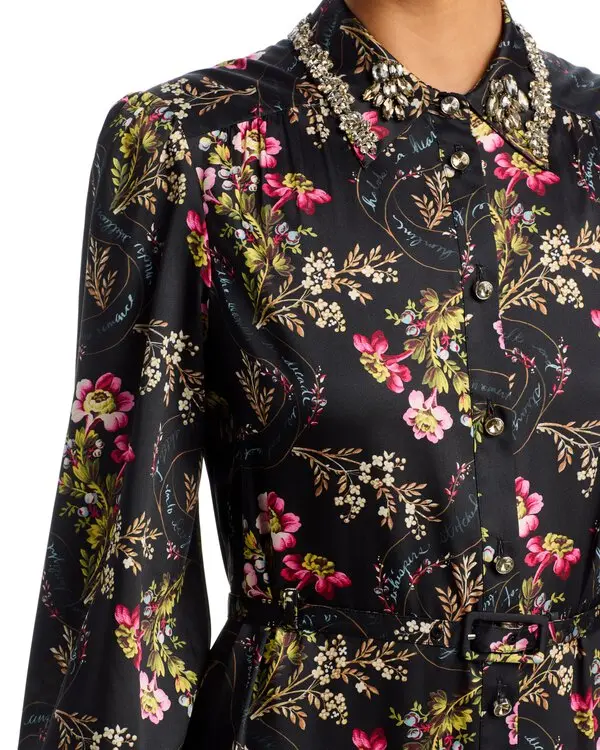 Cinq À Sept Emilienne Floral Shirt Dress