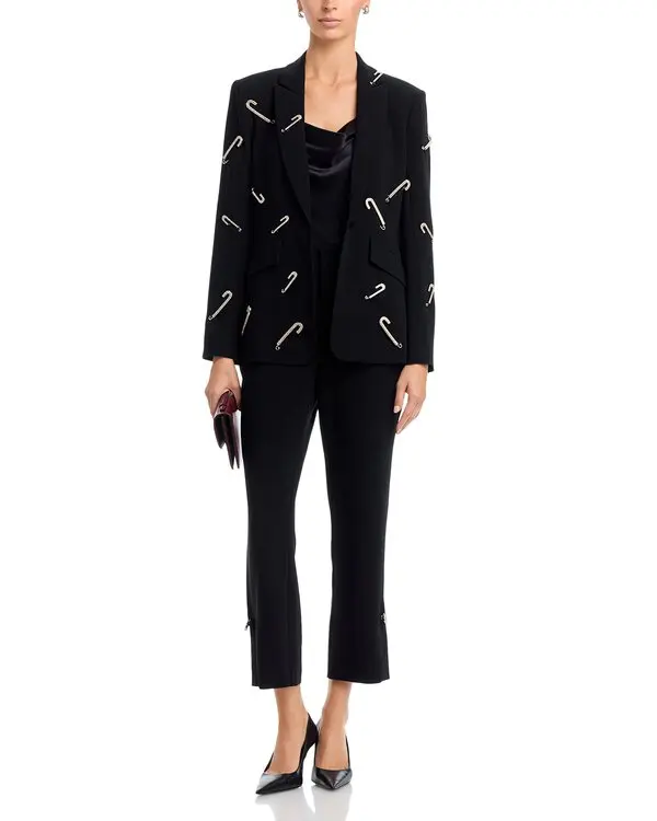 Cinq À Sept Embellished Safety Pin Blazer