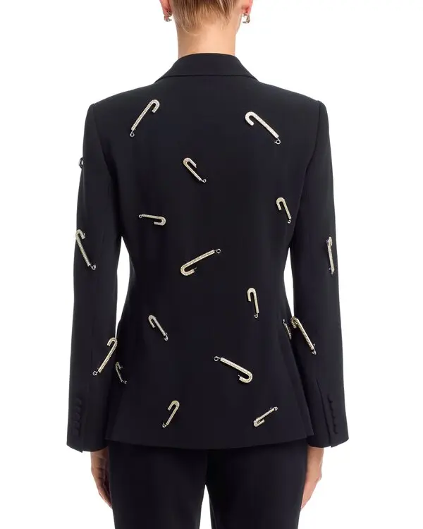 Cinq À Sept Embellished Safety Pin Blazer