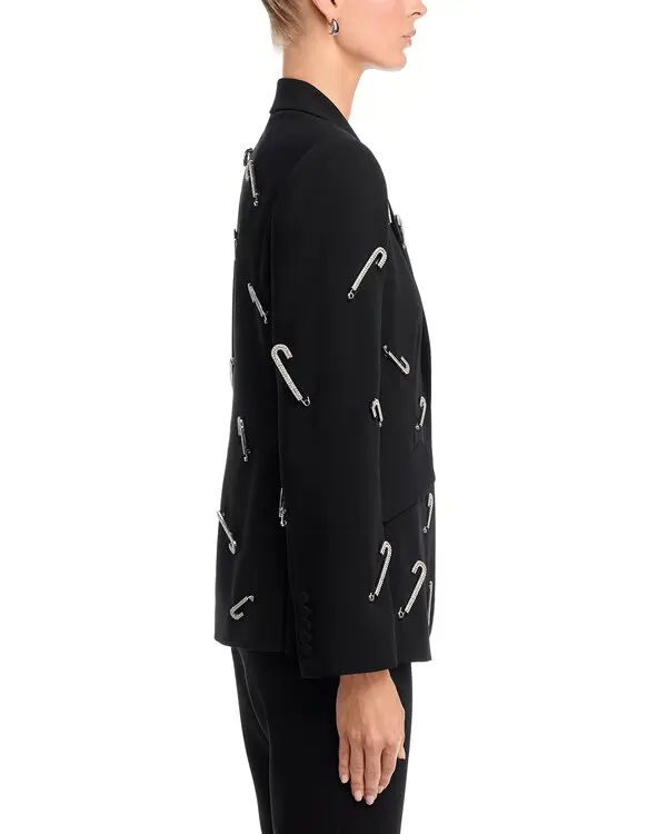 Cinq À Sept Embellished Safety Pin Blazer