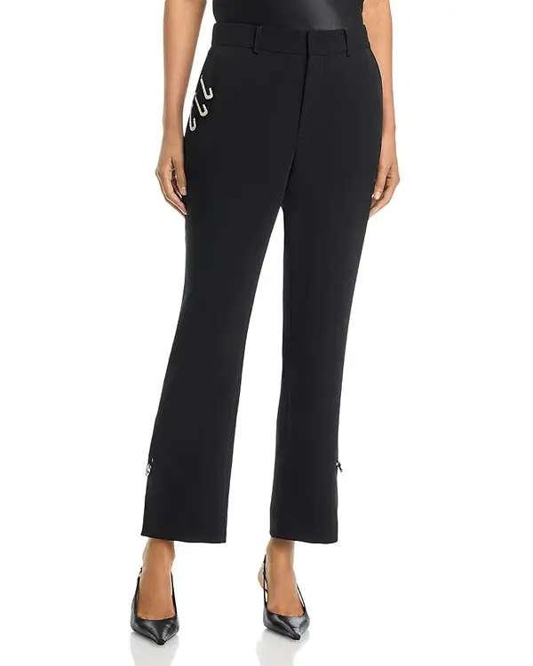 Cinq À Sept Kerry Rhinestone Pin Cropped Pants