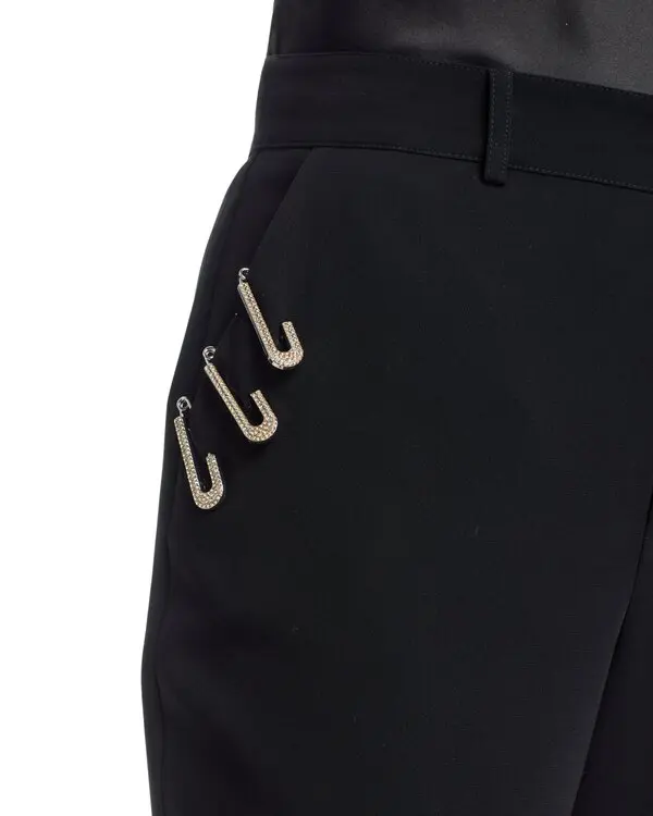 Cinq À Sept Kerry Rhinestone Pin Cropped Pants