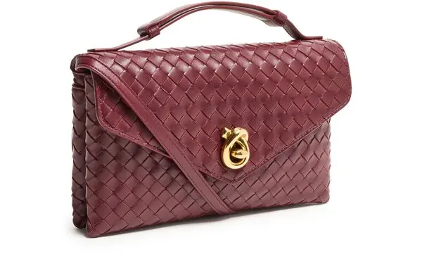 Bottega Veneta Knot Lock Shoulder Bag - Red