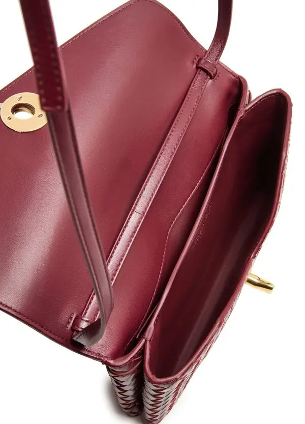 Bottega Veneta Knot Lock Shoulder Bag - Red
