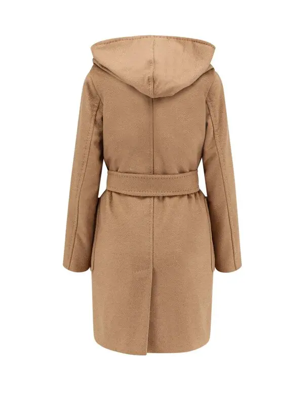 Max Mara Rialto Hooded Belted Coat - Camel
