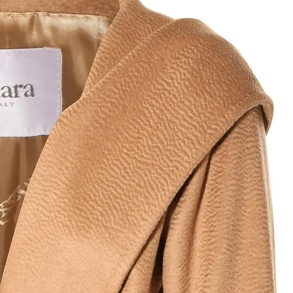 Max Mara Rialto Hooded Belted Coat - Camel