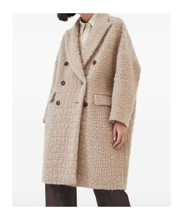 Brunello Cucinelli Boucle Sequin Coat