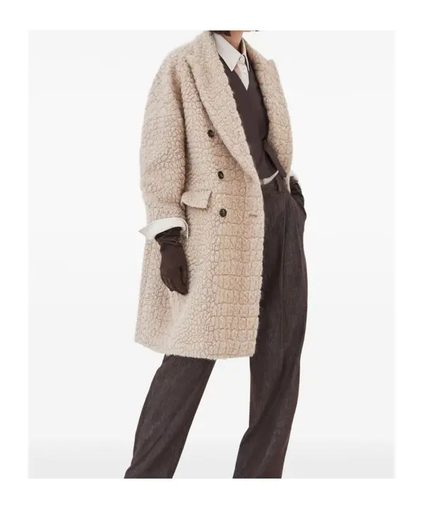 Brunello Cucinelli Boucle Sequin Coat