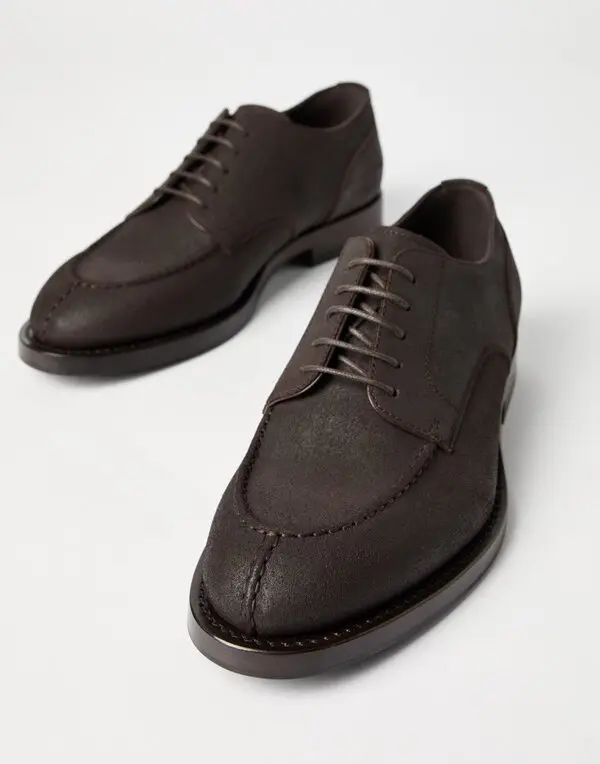 Brunello Cucinelli Suede Derby Shoes