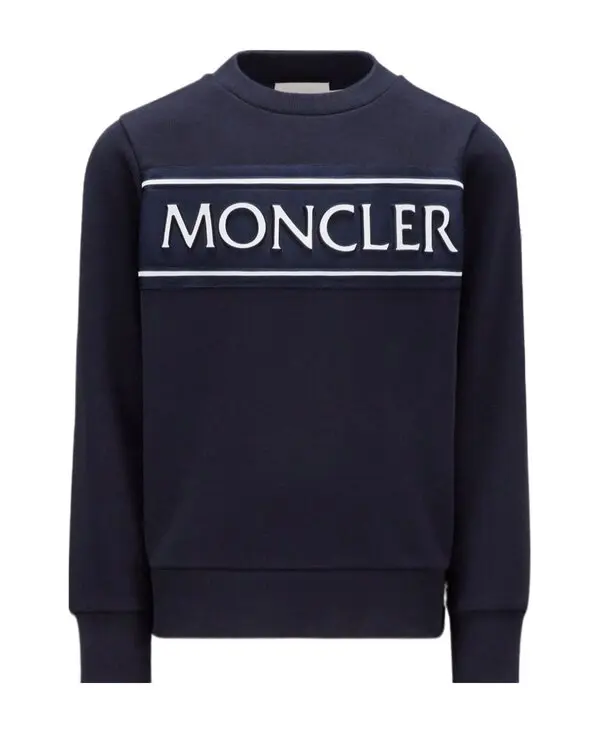 Moncler Logo Print Crewneck Sweatshirt