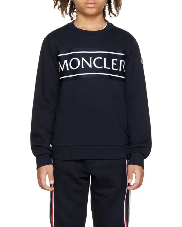 Moncler Logo Print Crewneck Sweatshirt