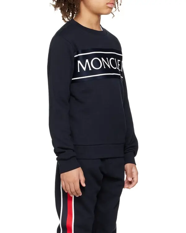 Moncler Logo Print Crewneck Sweatshirt