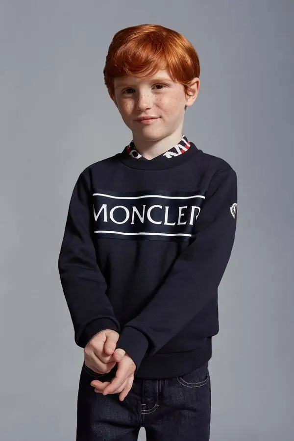 Moncler Logo Print Crewneck Sweatshirt