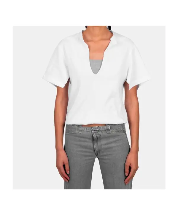 Gimaguas Alina V-neck T-shirt - White