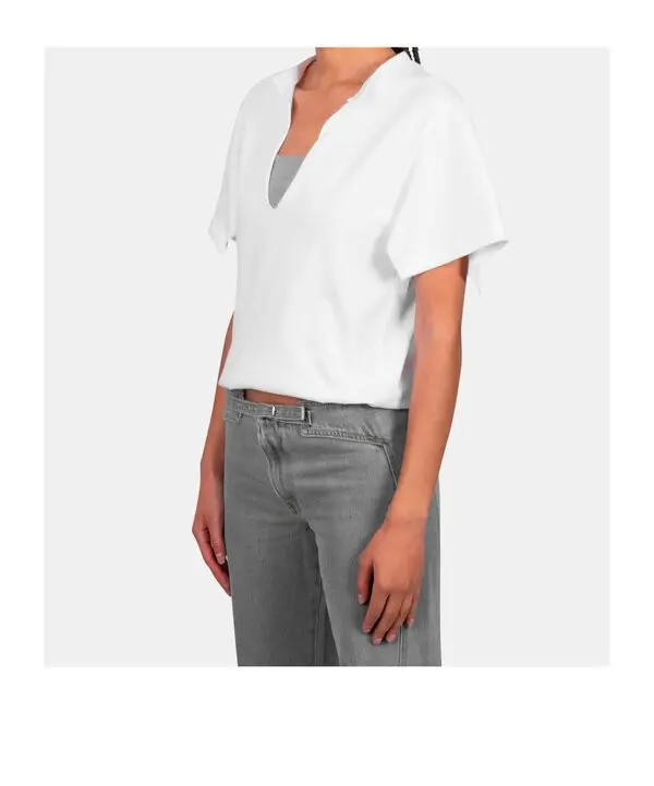 Gimaguas Alina V-neck T-shirt - White